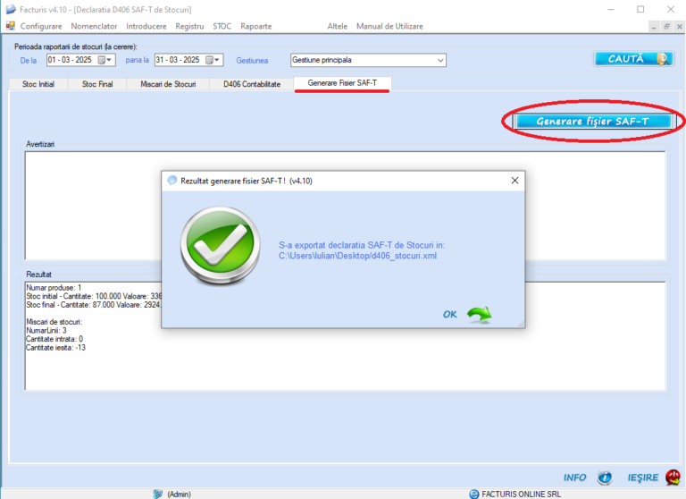 Pașii necesari pentru sistemul RO e-Factura și cum autorizați programul Facturis pentru a ...